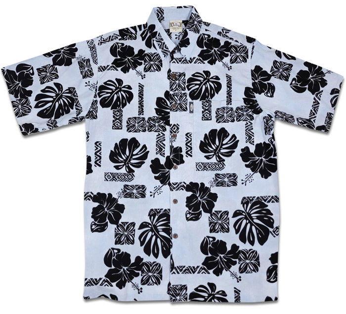 Hibiscus Pareo (Silver) – Turtle Beach Island Wear