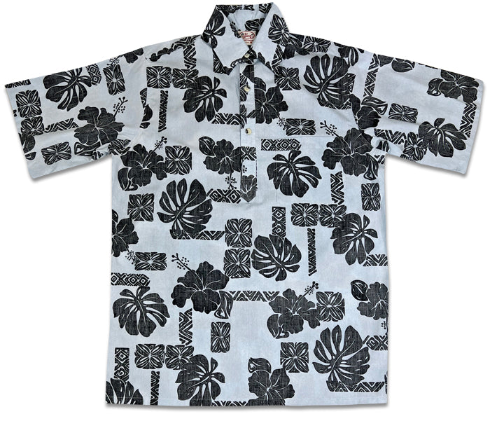 Hibiscus Pareo Pullover (Silver) – Turtle Beach Island Wear